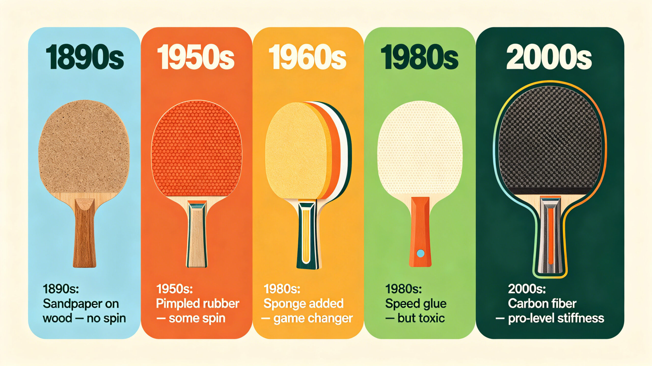 History of Ping Pong Paddles: From Sandpaper to Carbon (2026)
