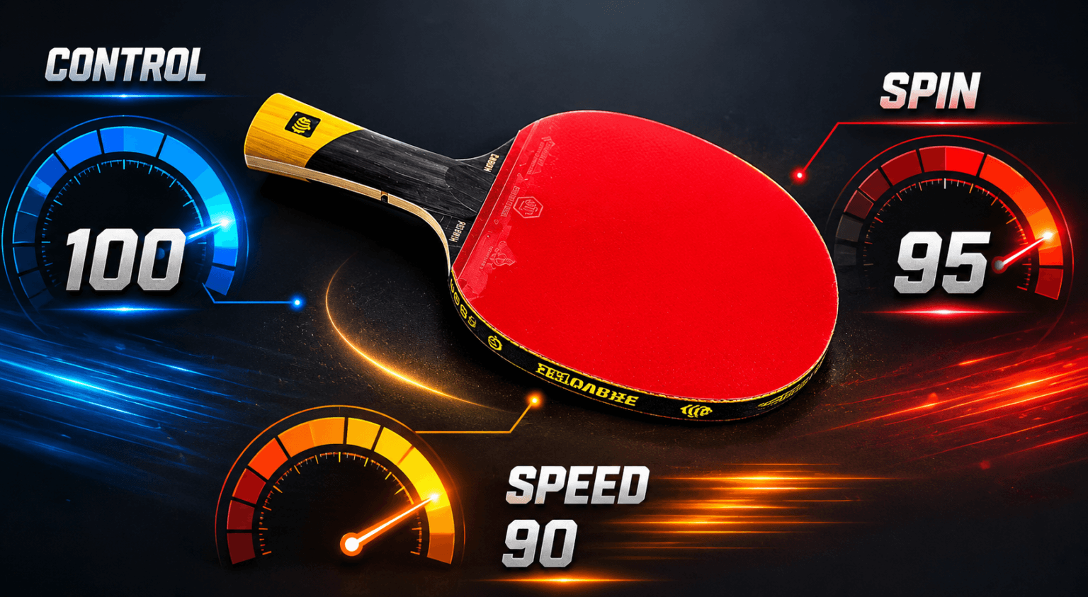 Ping Pong Ratings Explained: Control, Spin, Speed